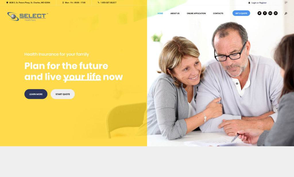 My Select Health Plans – Above Web Media